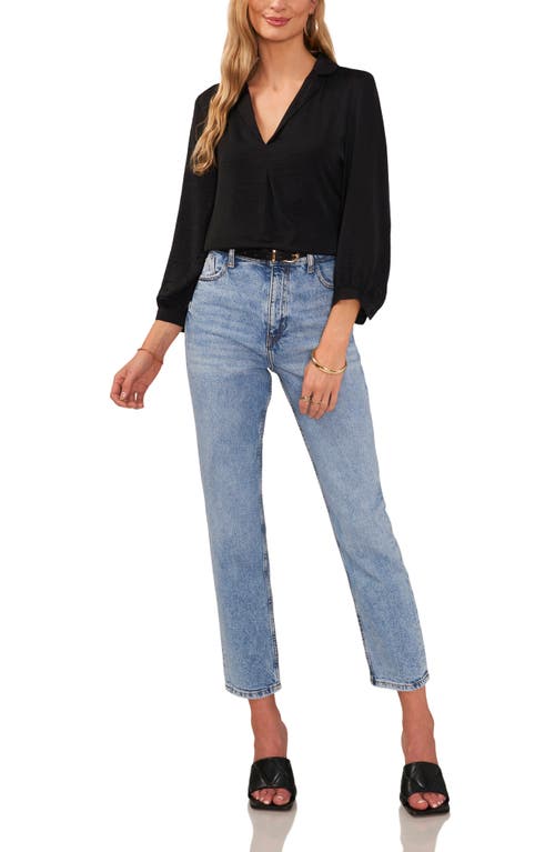 VINCE CAMUTO Vince Camuto Pleat Front Satin Shirt